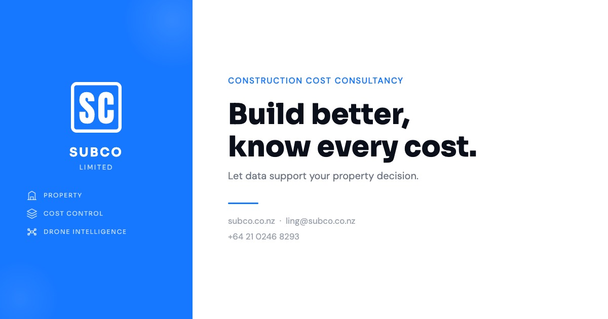 Subco — Construction Cost Consultancy | New Zealand